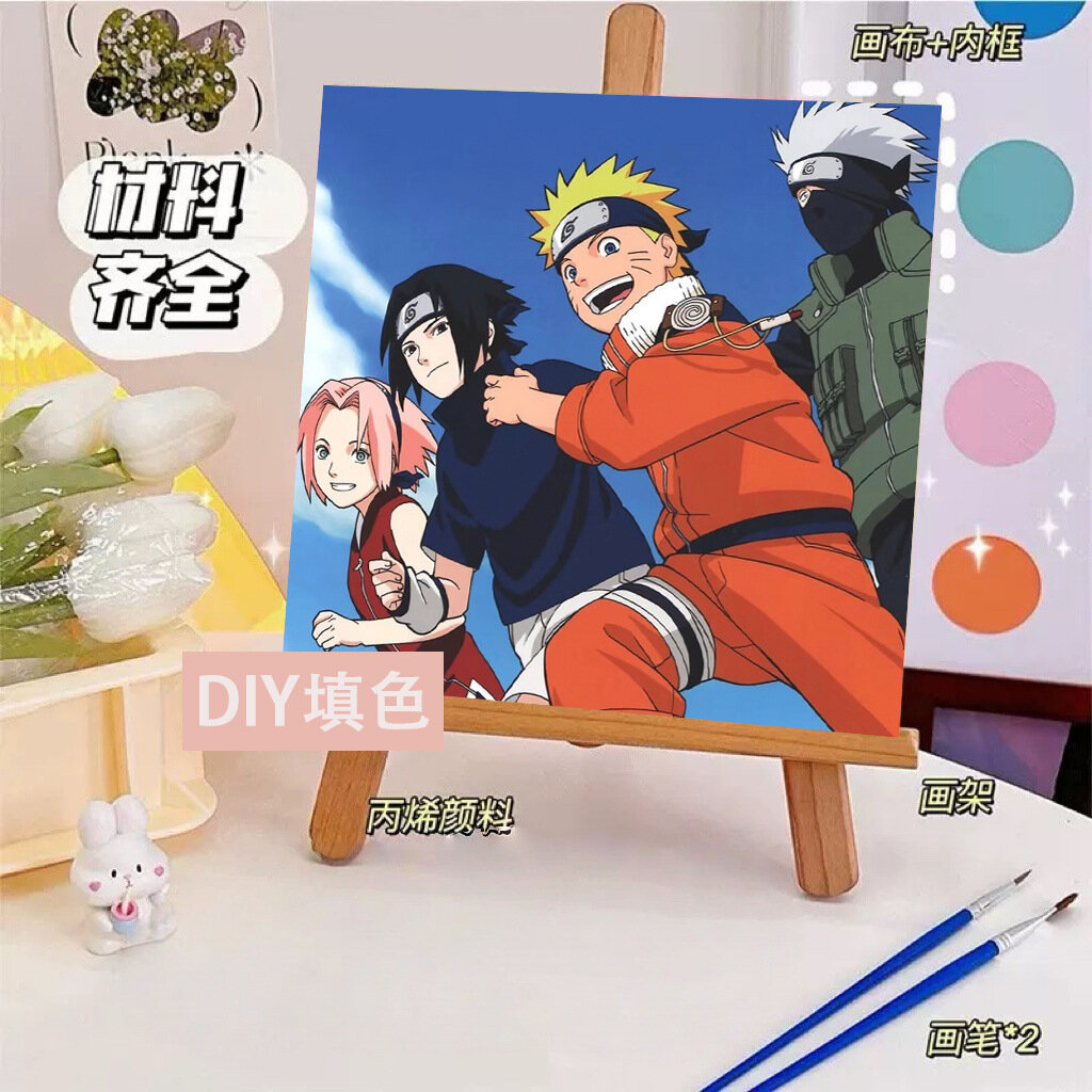 Bungo Stray Dogs Осаму Дадзай DIY Цифровая масляная живопись Раскраска ручной работы Накахара Чуя Аниме товары Акриловая живопись