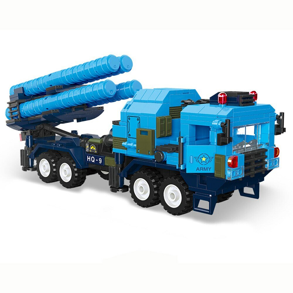 Конструктор военная техника ПВО Вторая мировая война 569 деталей синий MOC модель для сборки игрушка из дерева