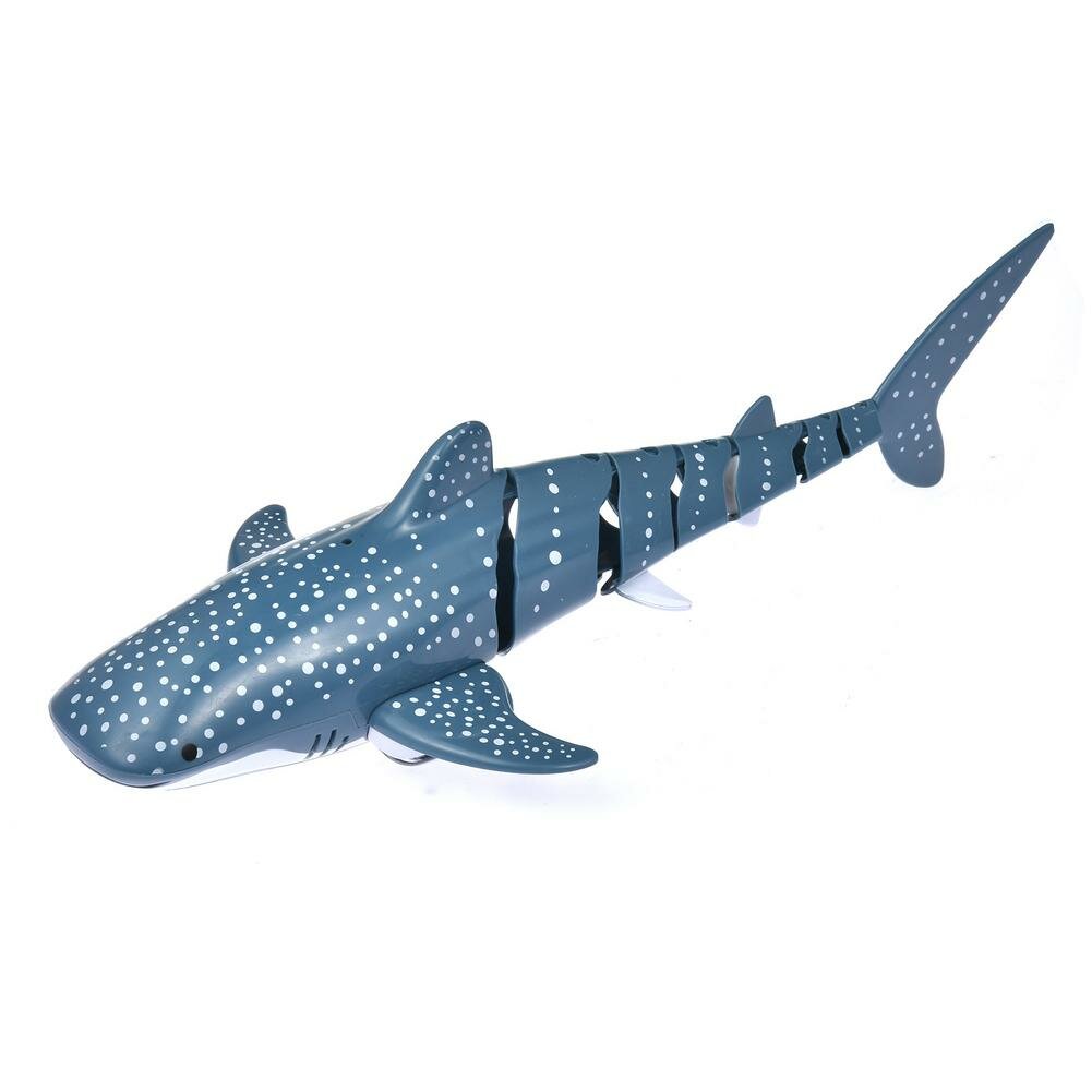 RC акула рыба лодка робот радио симуляция водонепроницаемая модель электронное дистанционное управление животные игрушки rc лодка для детей (синий)