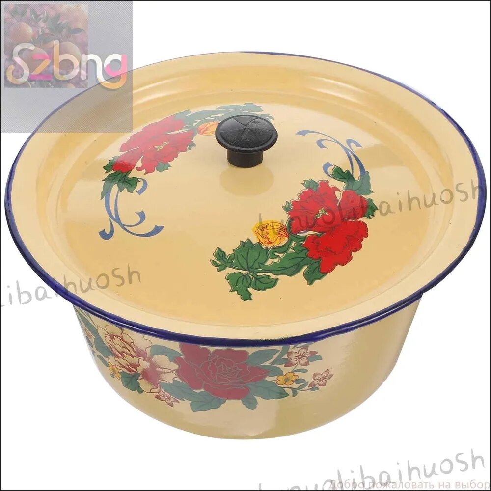 Таз для варки варенья, эмалированная сталь