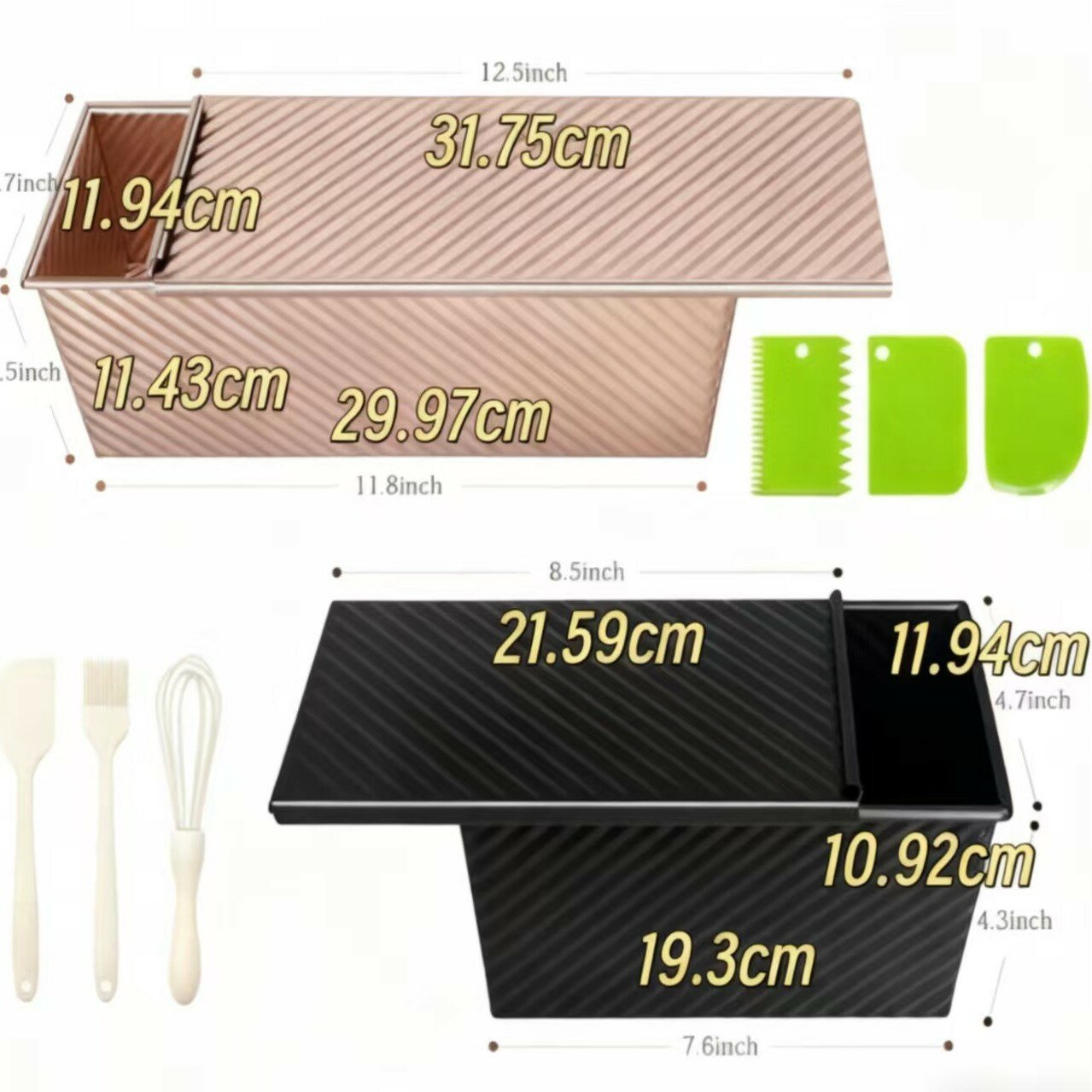 Золотая коробка для тостов из углеродной стали с крышкой, инструмент для выпечки, форма для хлеба, коробка для тостов, форма для выпечки тортов