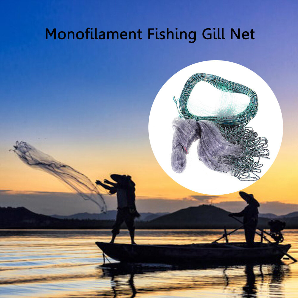 1,8*30 м Монофиламентная сеть с ячеей 40 мм Однослойная жаберная сеть Монофиламентная жаберная сеть