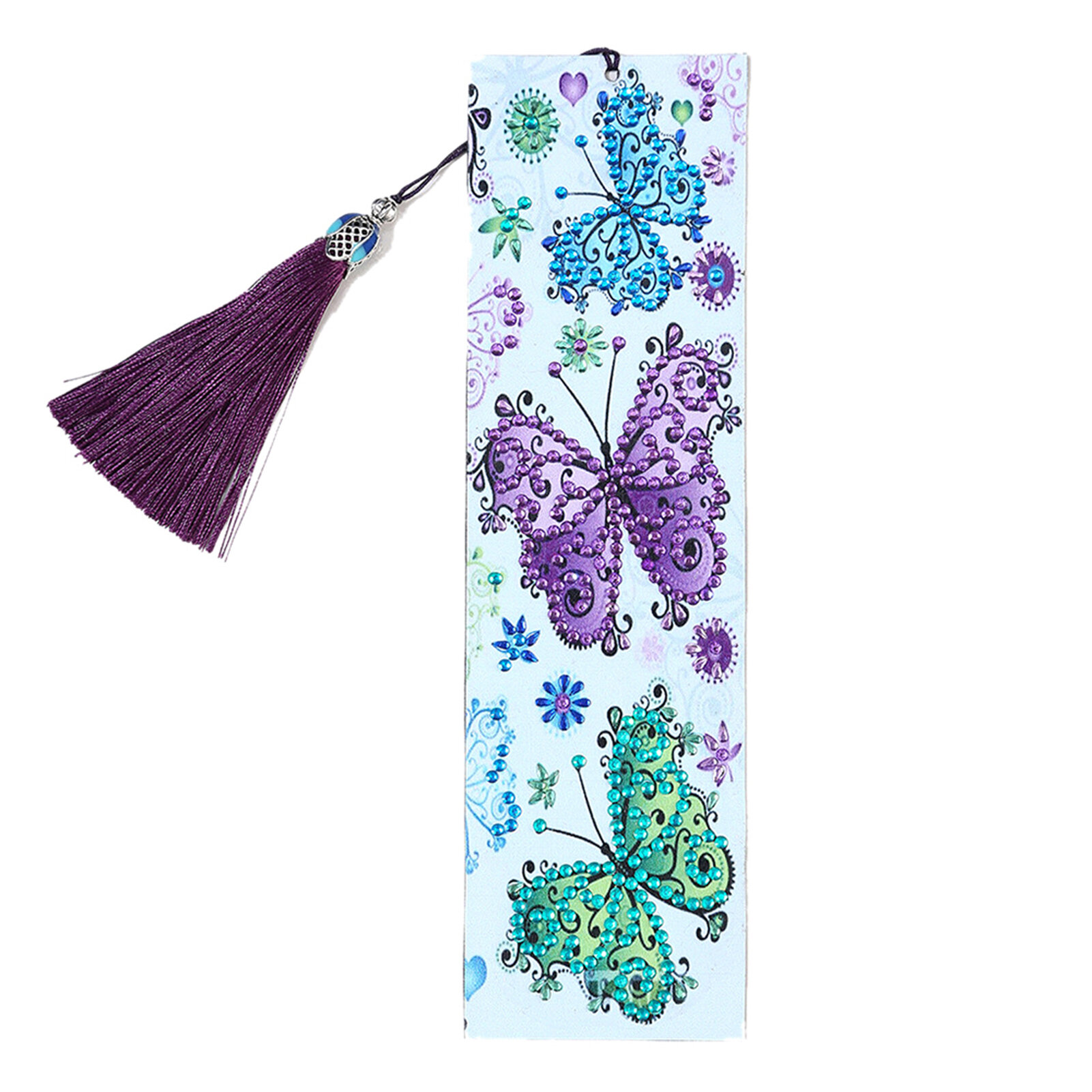 DIY Diamond Painting Bookmark Special Shaped Drill Tassel Book Marks Book Page Mark Butterfly Color As picture Material Leather Size 21 * 6cm 8.26 * 2.36in Weight 40g 1.41oz Package List 1 * Bookmark 1 * Tool