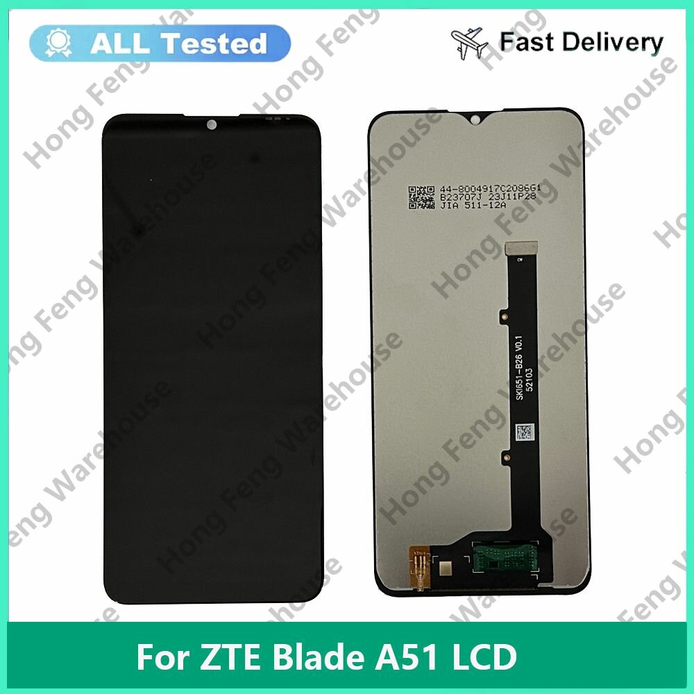 Дисплей для ZTE Blade A51; дисплей в сборе с сенсорным экраном; черный ; содержать инструментов