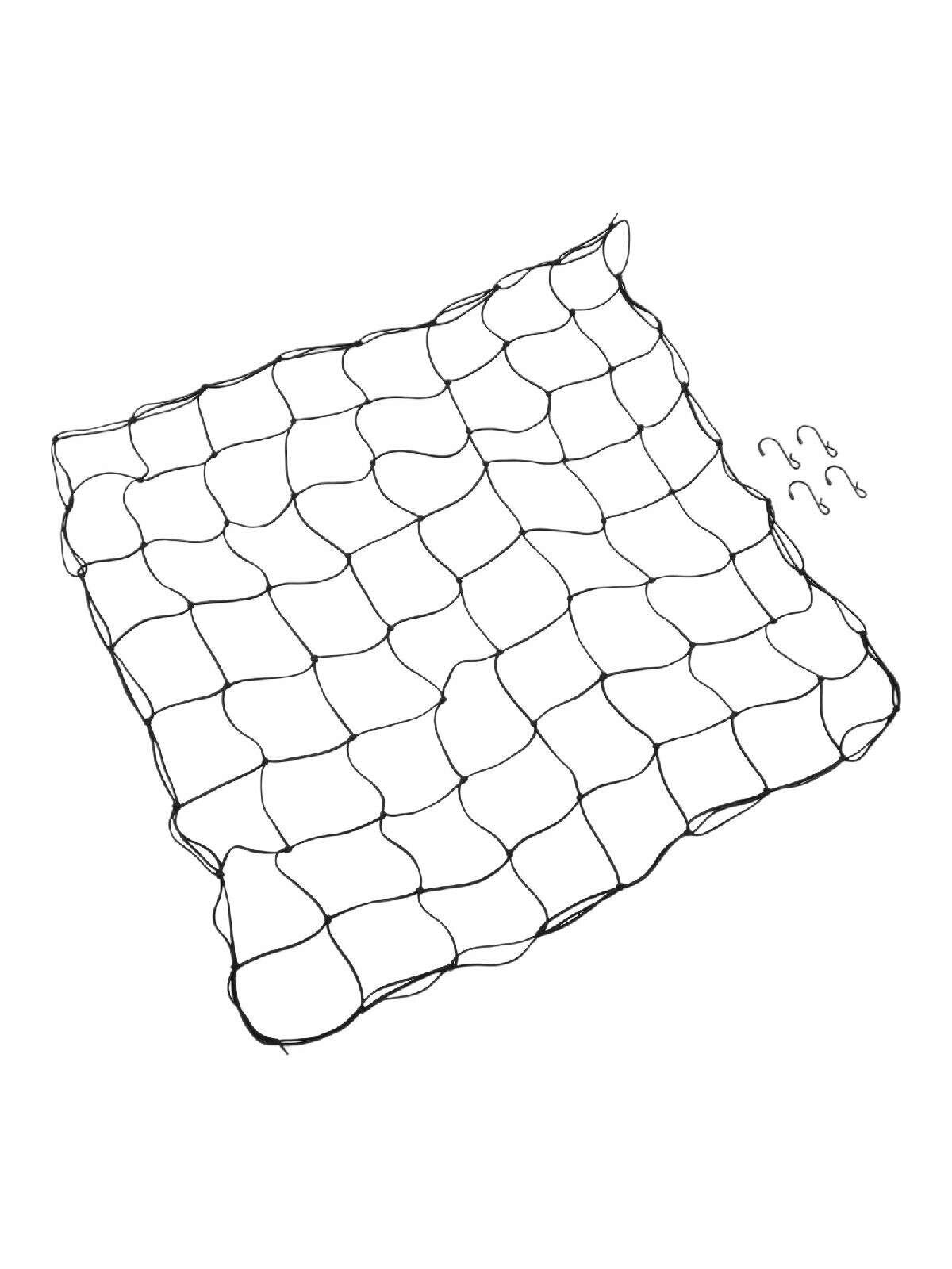 Решетчатая сетка для выращивания в палатке Scrog Net Сверхпрочная Решетчатая сетка с крючком