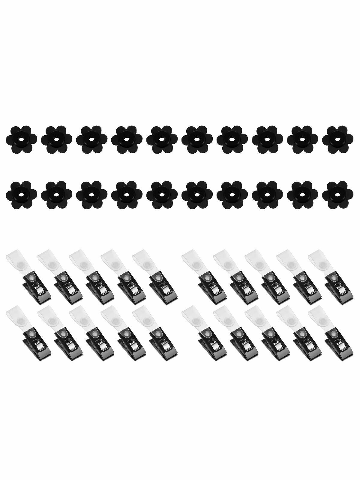 Упаковка из 20 ярдов зажимов-держателей флага для украшения сада Аксессуары для флагштоков