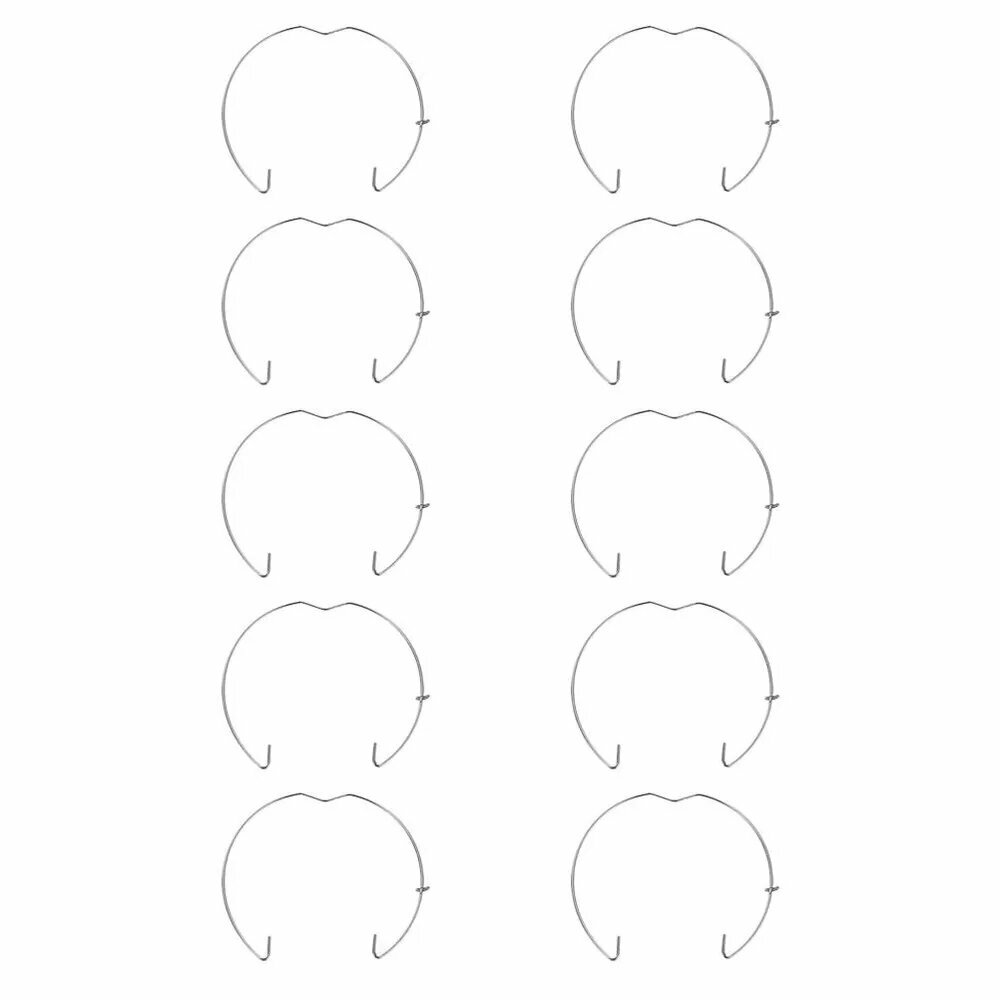 Набор из 10 серебристых пружинных креплений для точечных светильников из железа для фиксации абажуров