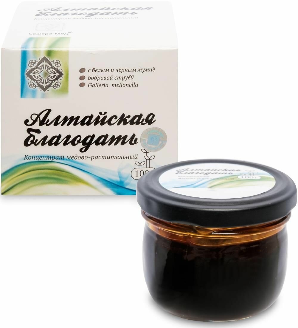 Алтайская благодать Медово-растительная композиция, 100 г MED-46/02 Сашера-Мед