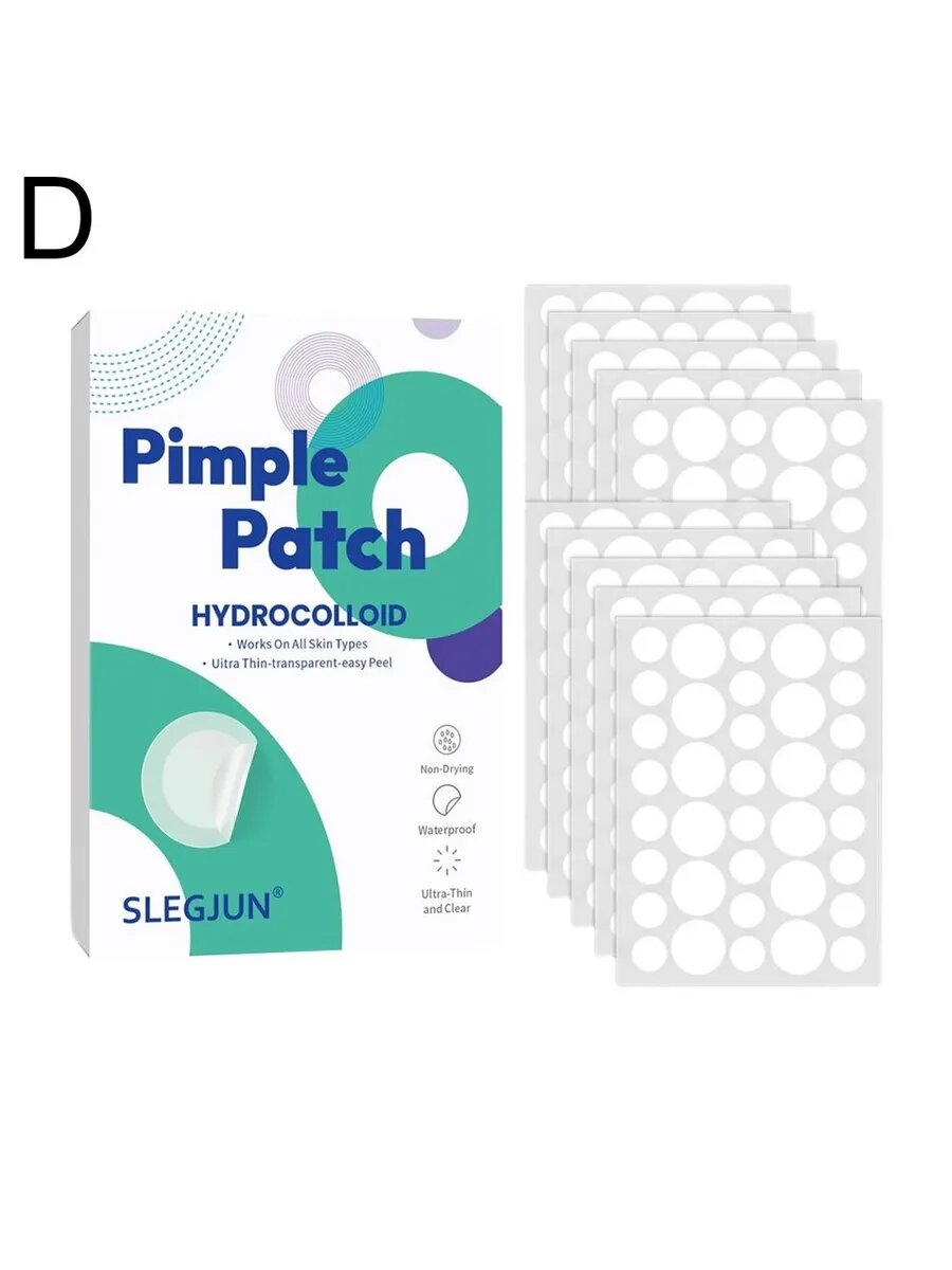 Круглые пластыри для лечения прыщей, 360 шт, невидимые