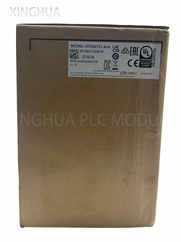 Новый оригинал Преобразователь частоты DELTA VFD007EL43A