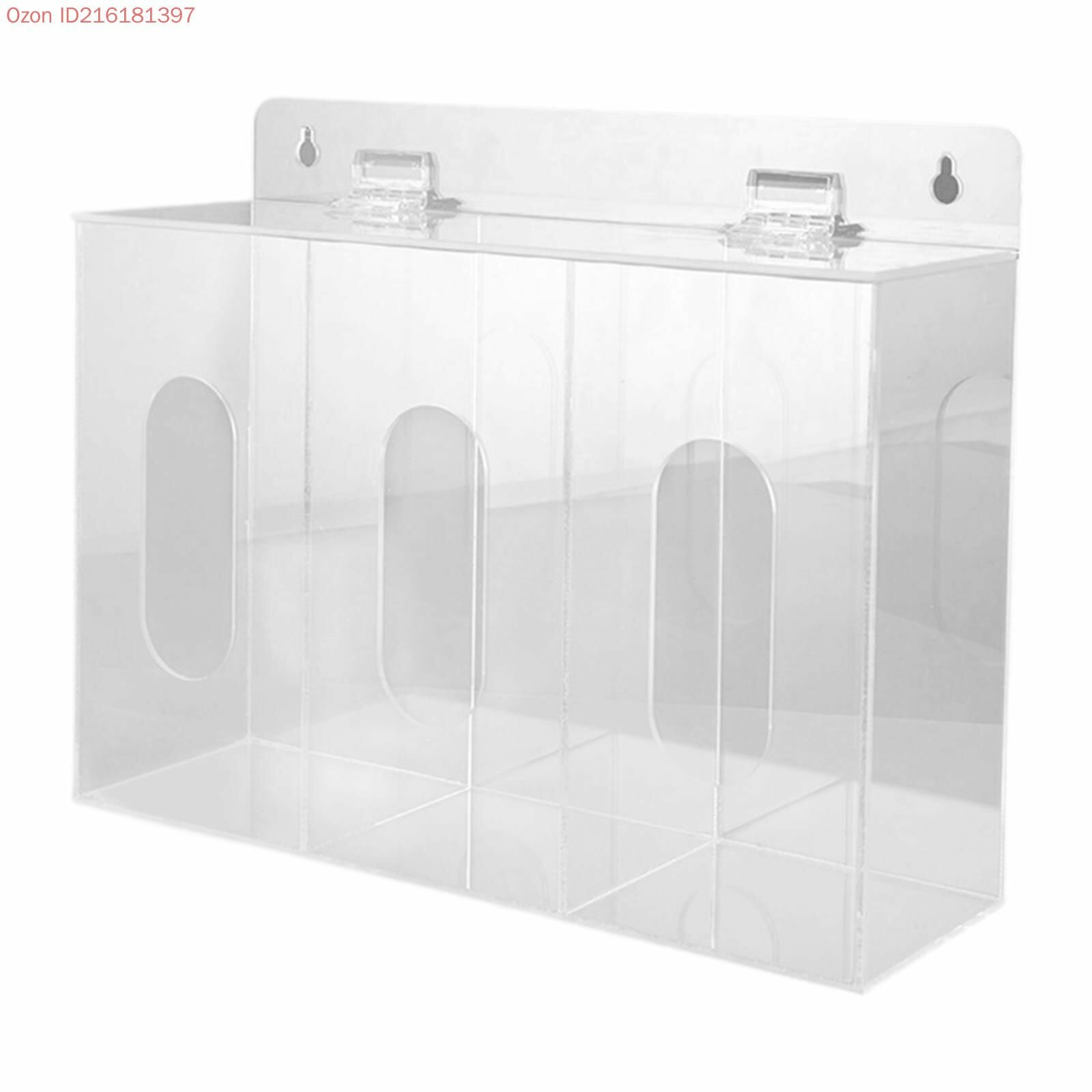 Настенная стойка для диспенсера для перчаток из акрила Необязательный