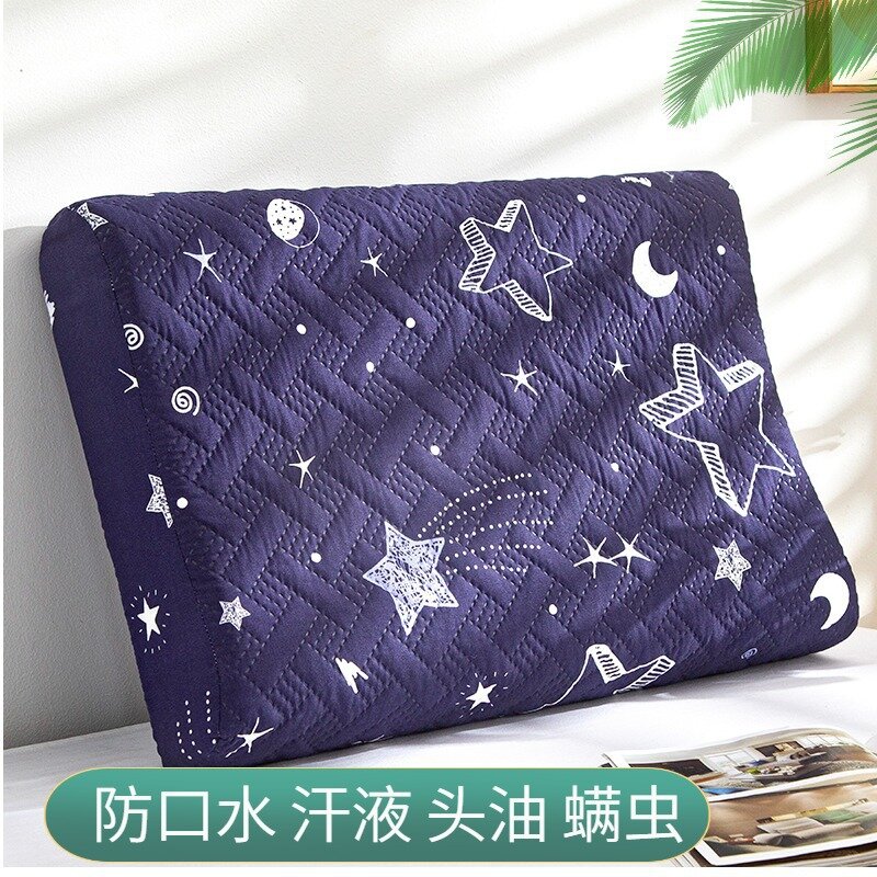 Водонепроницаемая антиклещевая латексная наволочка для домашнего использования, анти-масло и слюна, чехол для подушки, внутренний вкладыш для подушки из пены с эффектом памяти, защитный чехол