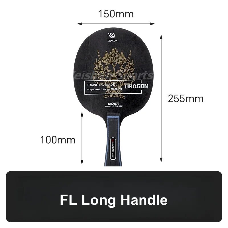Профессиональная ракетка для настольного тенниса BO-PP4398-Dragon FL Long Handle