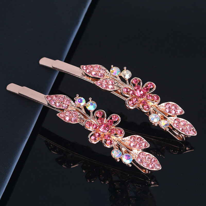 Заколка для волос с камнями в корейском стиле, боковая заколка, заколка для челки, заколка для волос интернет-знаменитости, аксессуар для волос, сладкий темперамент, заколка для сломанных волос, украшение для волос