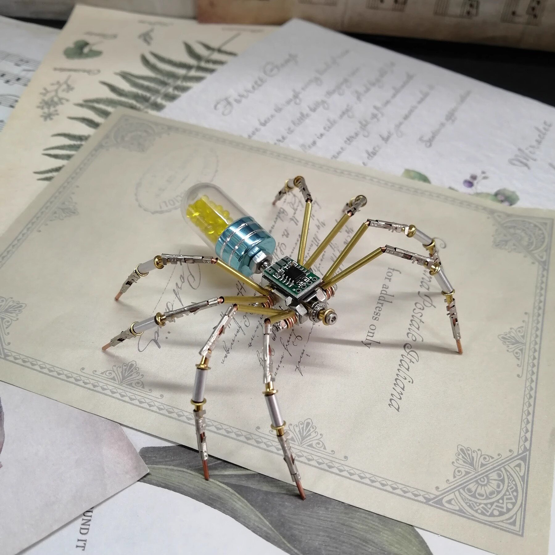 Стимпанк-механическая модель spider-ender ручной работы diy-креативный подарок 3D-компактный кубический паззл