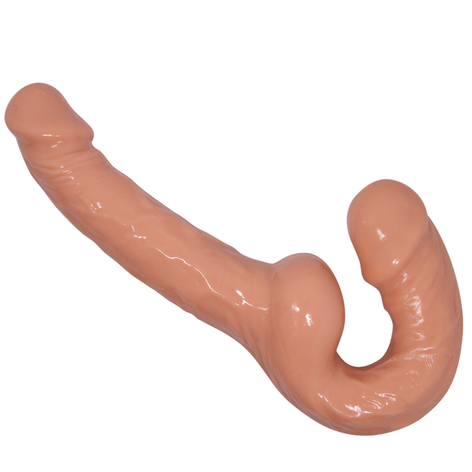 Длинный Реалистичный Фаллоимитатор с Двойными Головками Гибкая Секс-Игрушка для Взрослых Женщин-Лесбиянок
