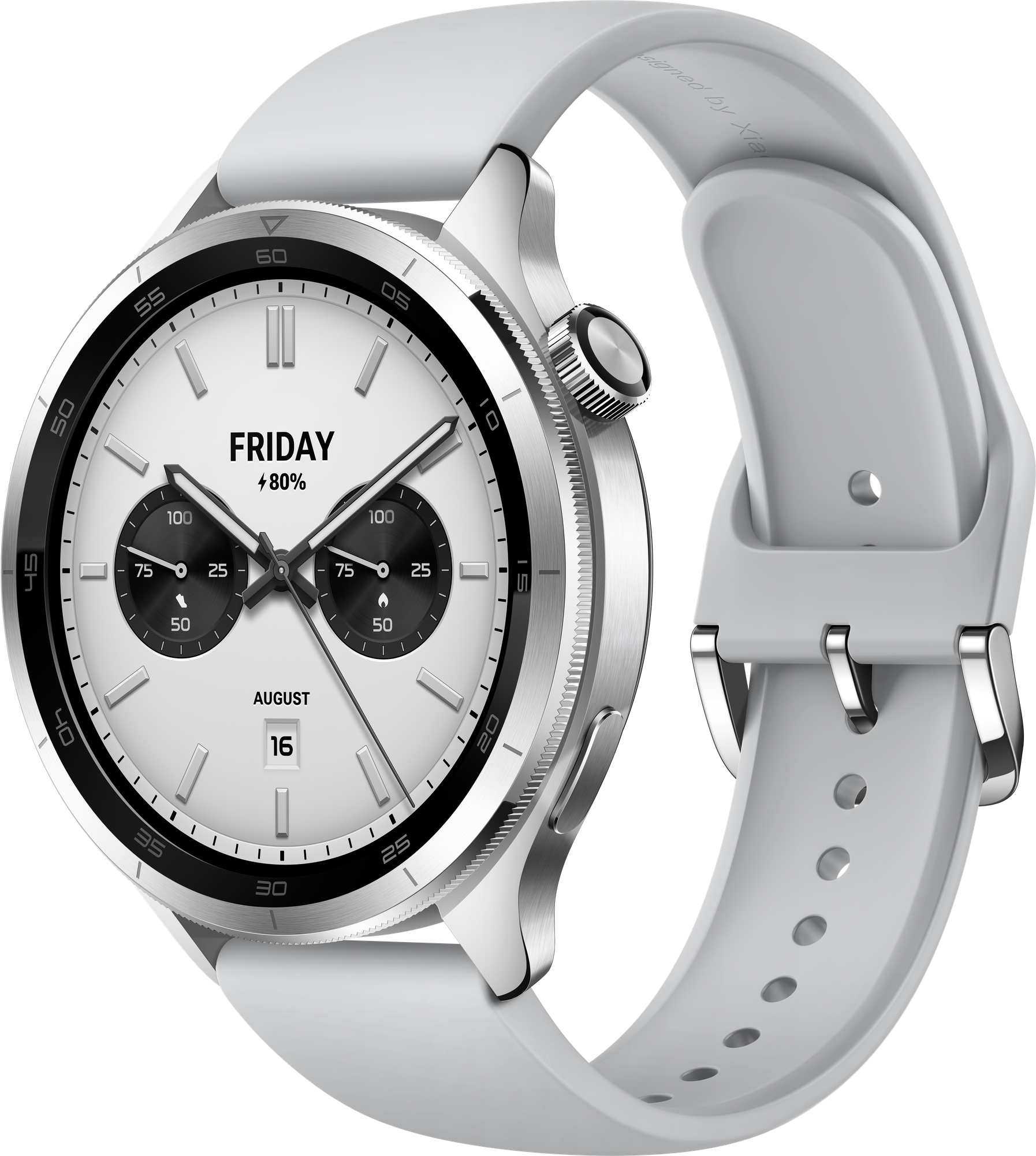 Умные часы Xiaomi Watch S4, AMOLED, GPS, 5ATM, серебристый (BHR9197GL)