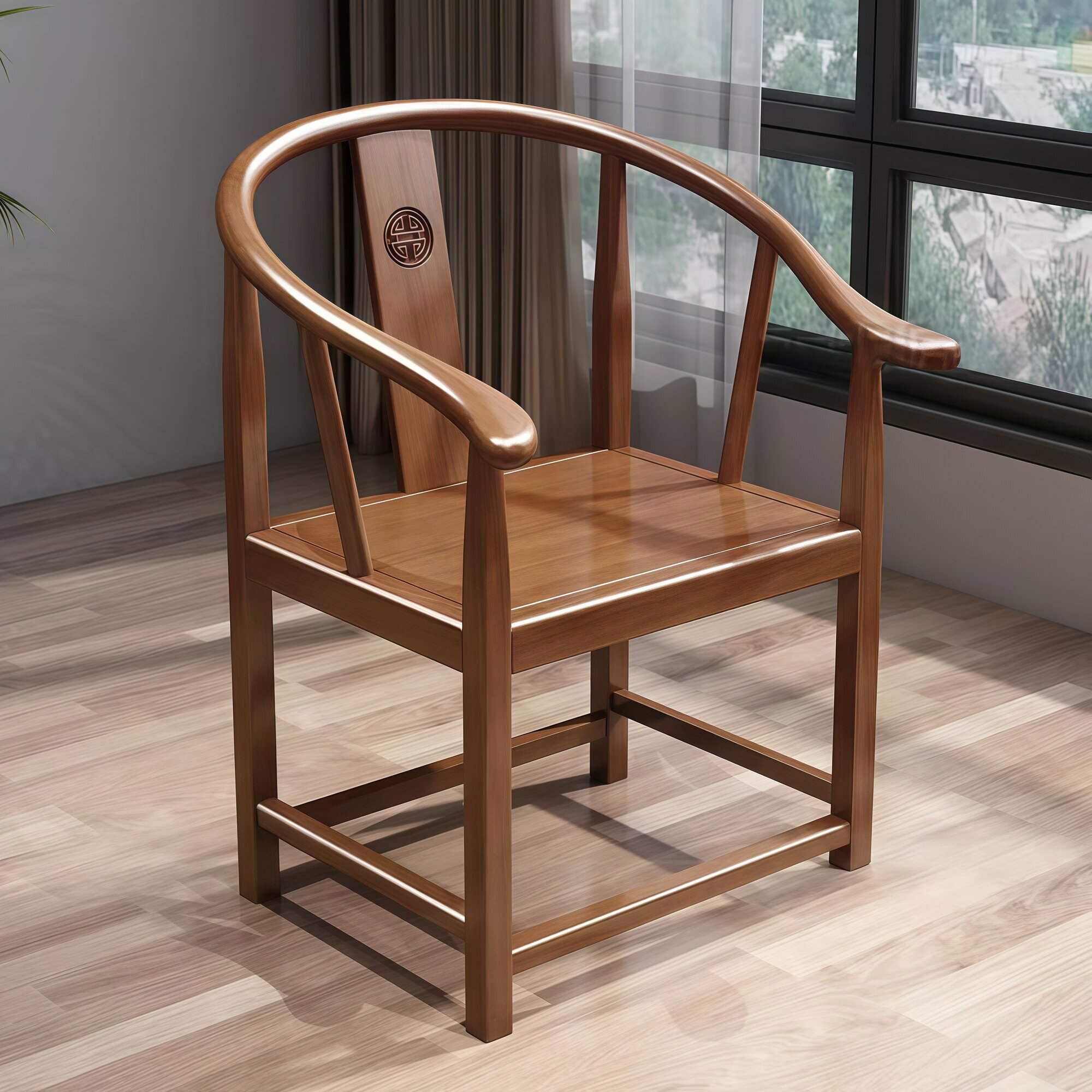 Стул Nova Home Textile YOUFAN, дуба, офисный, эргономичная спинка, подлокотники