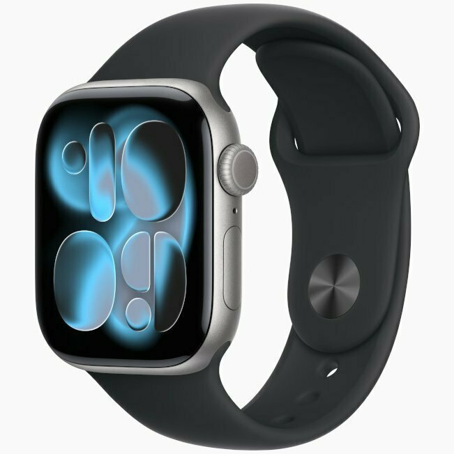 Смарт-часы Apple Watch S11, GPS, 46 мм, Space Gray, Aluminum Case, Black Sport Band, s/m