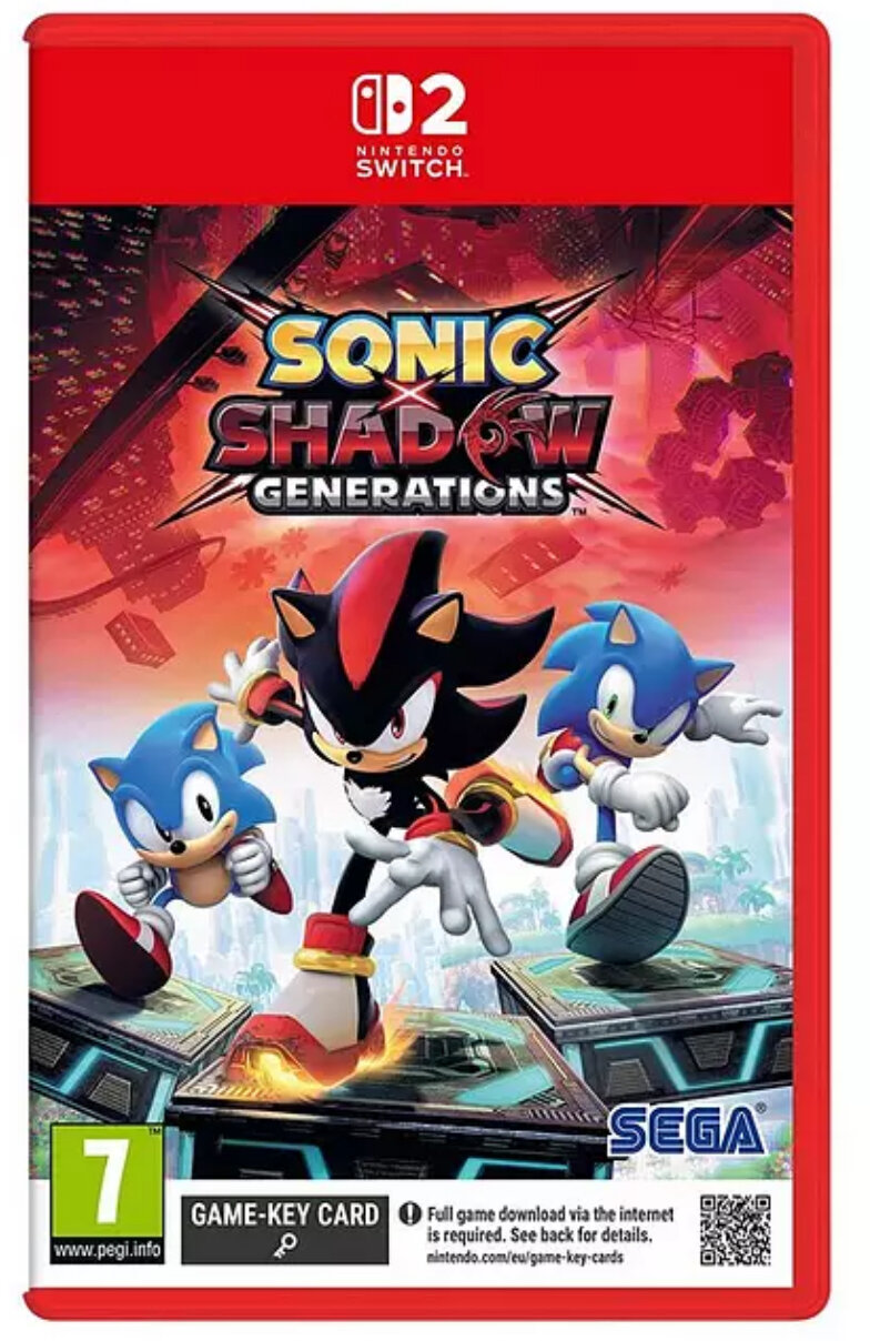 Игра Sonic x Shadow Generations , для Nintendo Switch 2 , Картридж, Русские субтитры