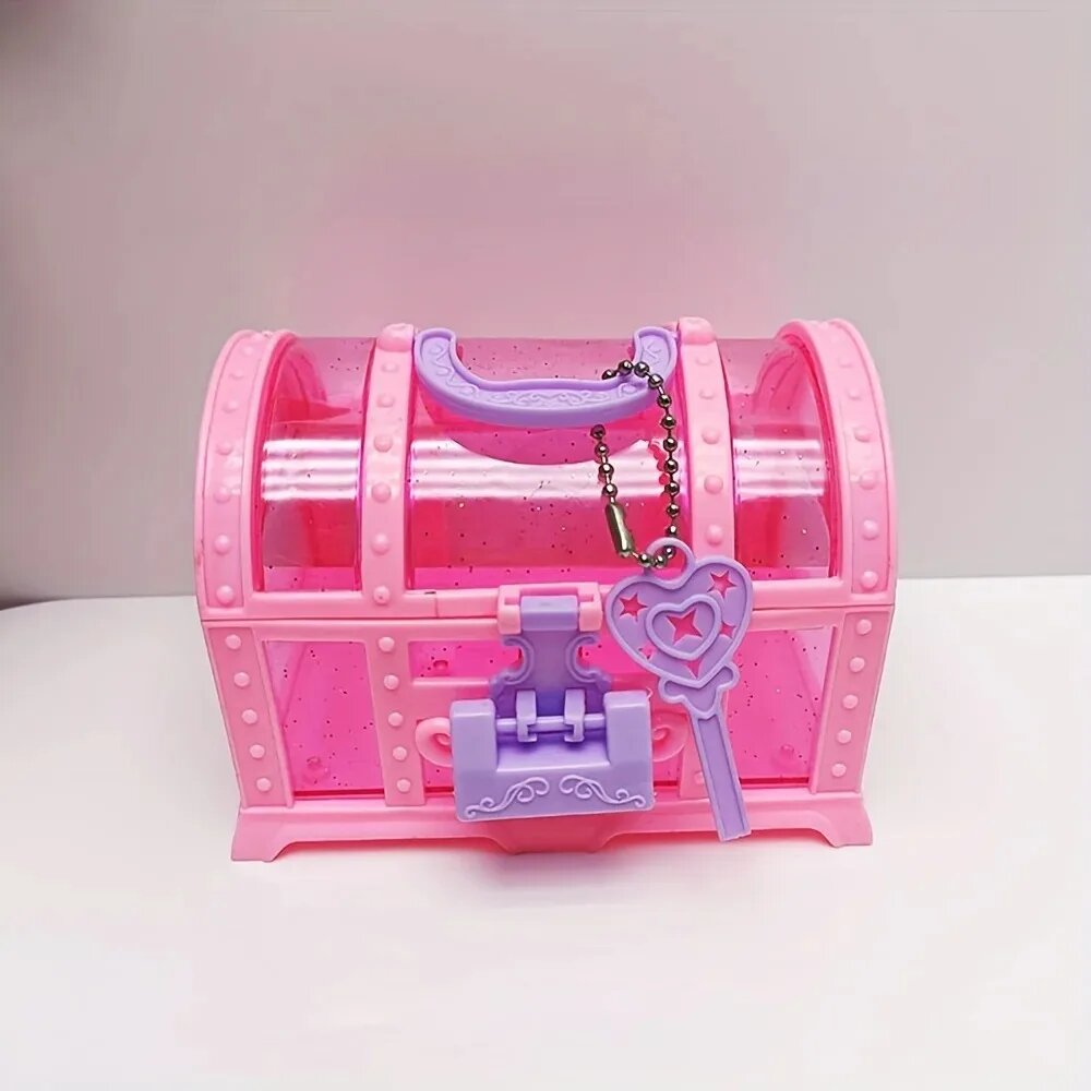 Детская шкатулка для украшений, пластик, Pink