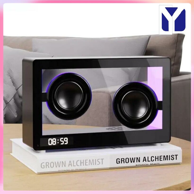 Портативные акустические системы с премиумкачеством звука HiFi, оснащенные беспроводным Bluetoothсоединением, поддержкой TFкарт и прозрачным корпусом со светодиодной атмосферной подсветкой