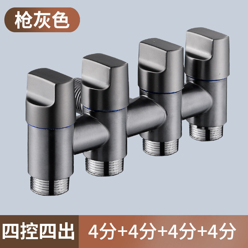 Клапан с одним входом и тремя выходами из меди, трехходовой смеситель, трехходовой водораспределительный клапан, смеситель для стиральной машины с тремя клапанами