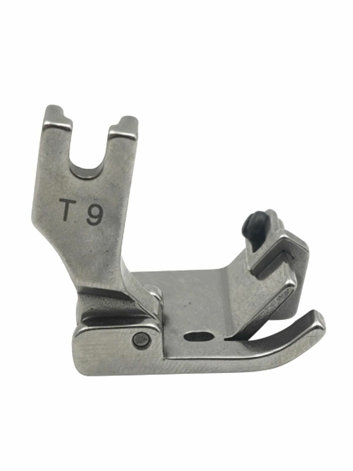 Плоская лапка T9 для рубашек, штор, постельного белья, подгибки ткани/кожи, швейная машина