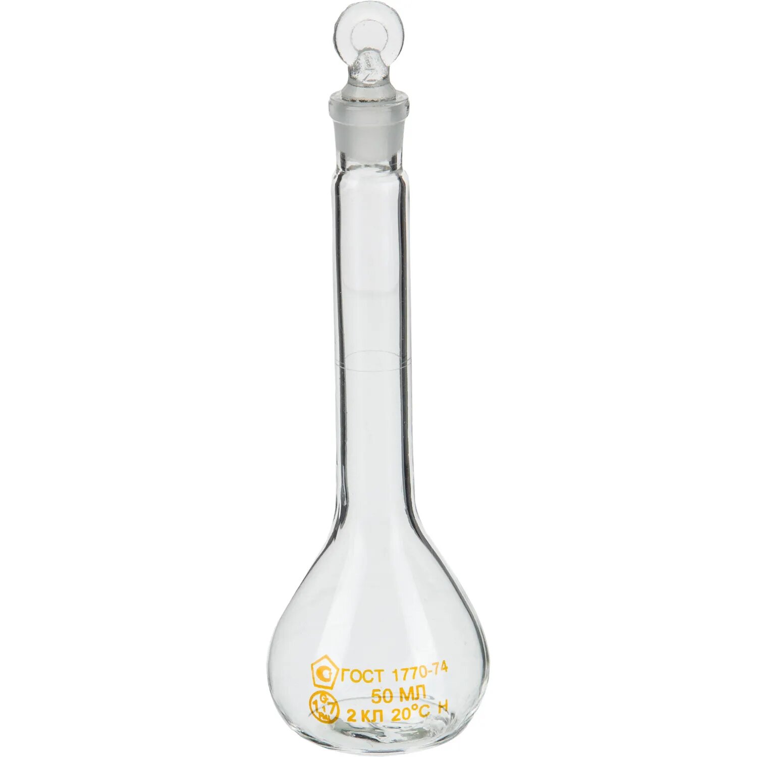 Колба мерная с прит. пр. 2-50 ПМ, ГОСТ 1770-74
