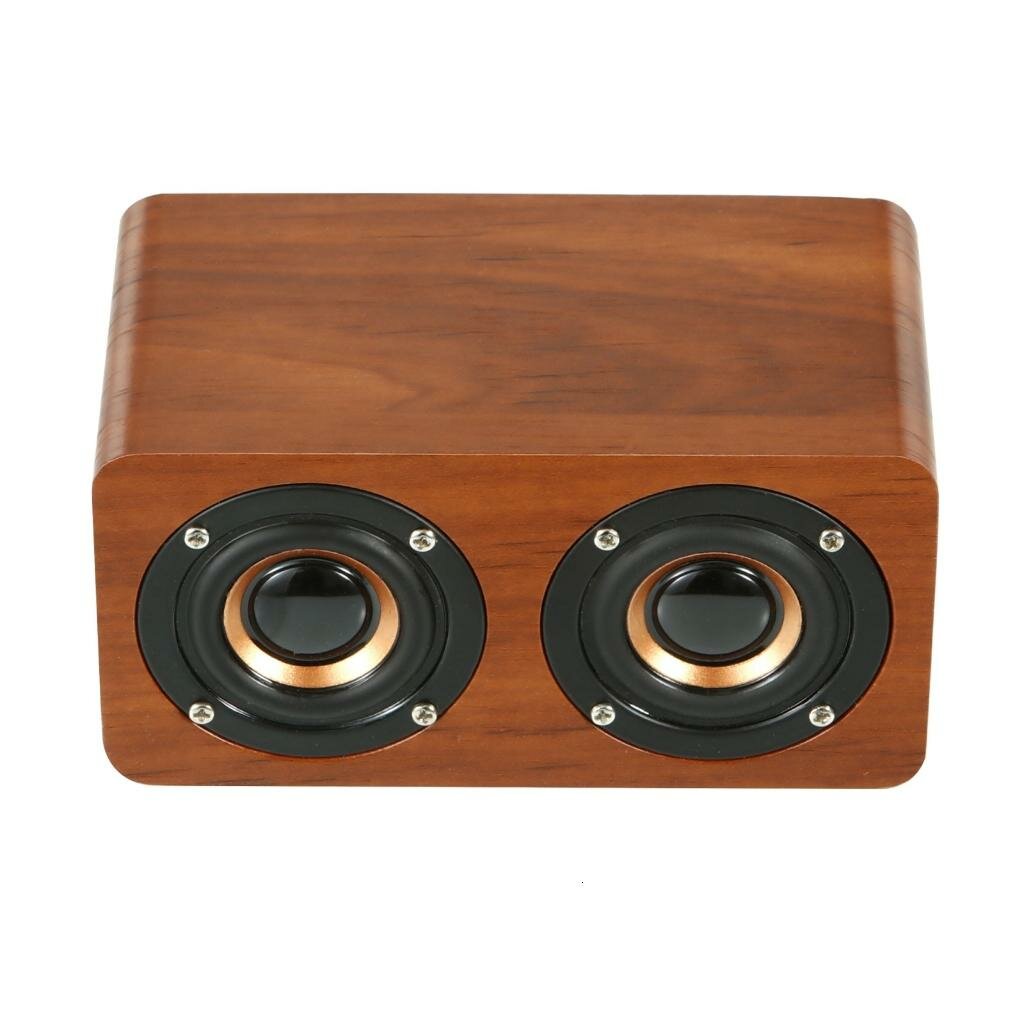 Винтажная беспроводная колонка с сабвуфером, Коричневый