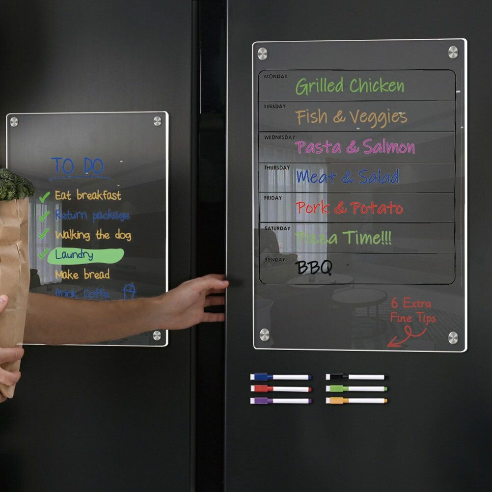 Черно-Белая Доска, Из Акрила, Для Напоминаний, 1 Набор