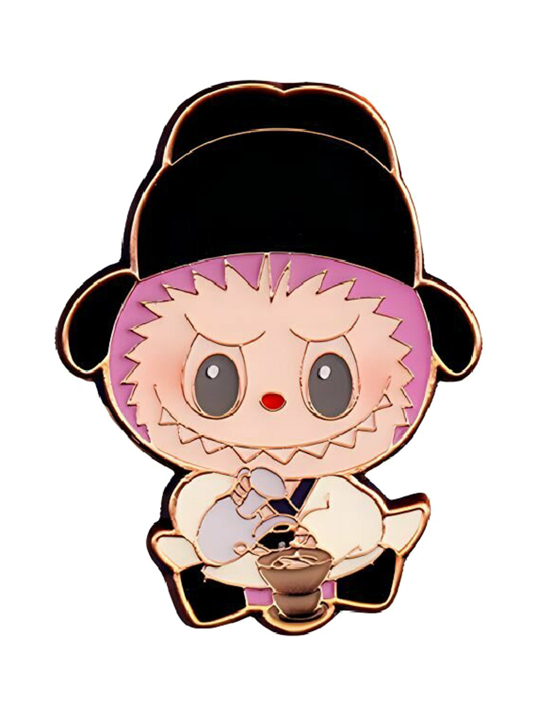POP MART Labubu The Monsters Let's Have Fun Together Series Whisking Tea Badge NoSize