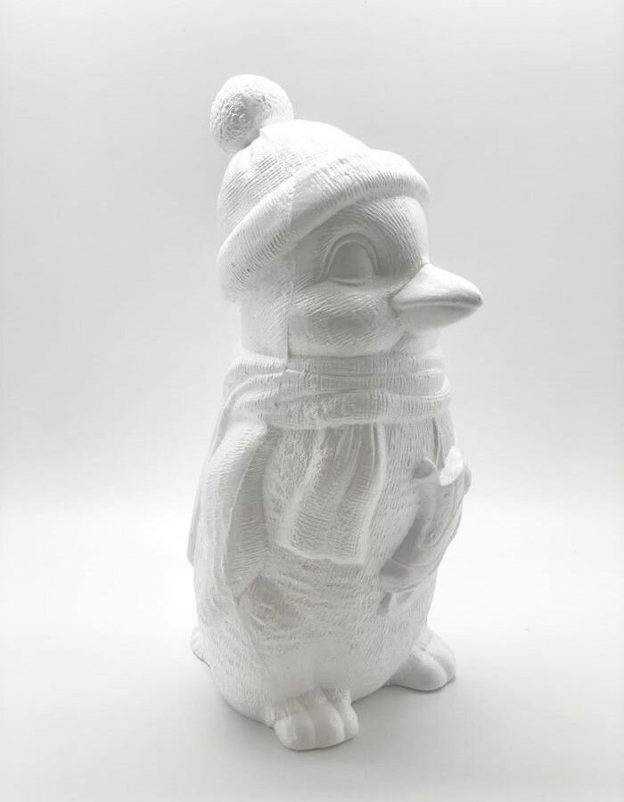 Форма из пенопласта Туендатская сувенирная мастерская неокрашенная "Пингвин", h 20 cм