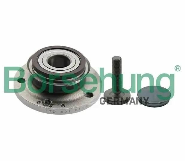 Комплект подшипника и ступицы колеса Borsehung B19235 заднего, Audi A3, Skoda Octavia, Yeti, VW Caddy, Golf 5, 6, Passat, Touran 03-