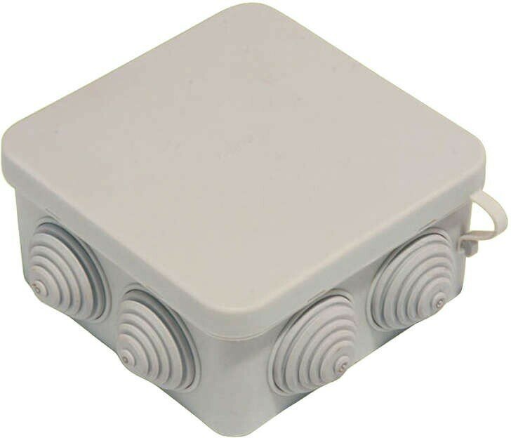 Распределительная коробка HEGEL размер 100х100х50 мм, степень защиты IP55, пластиковая