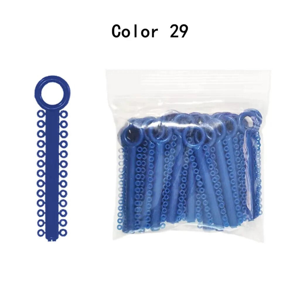 Ортодонтические лигатуры KUCUDENT 1040 шт, многоцветные Color 29