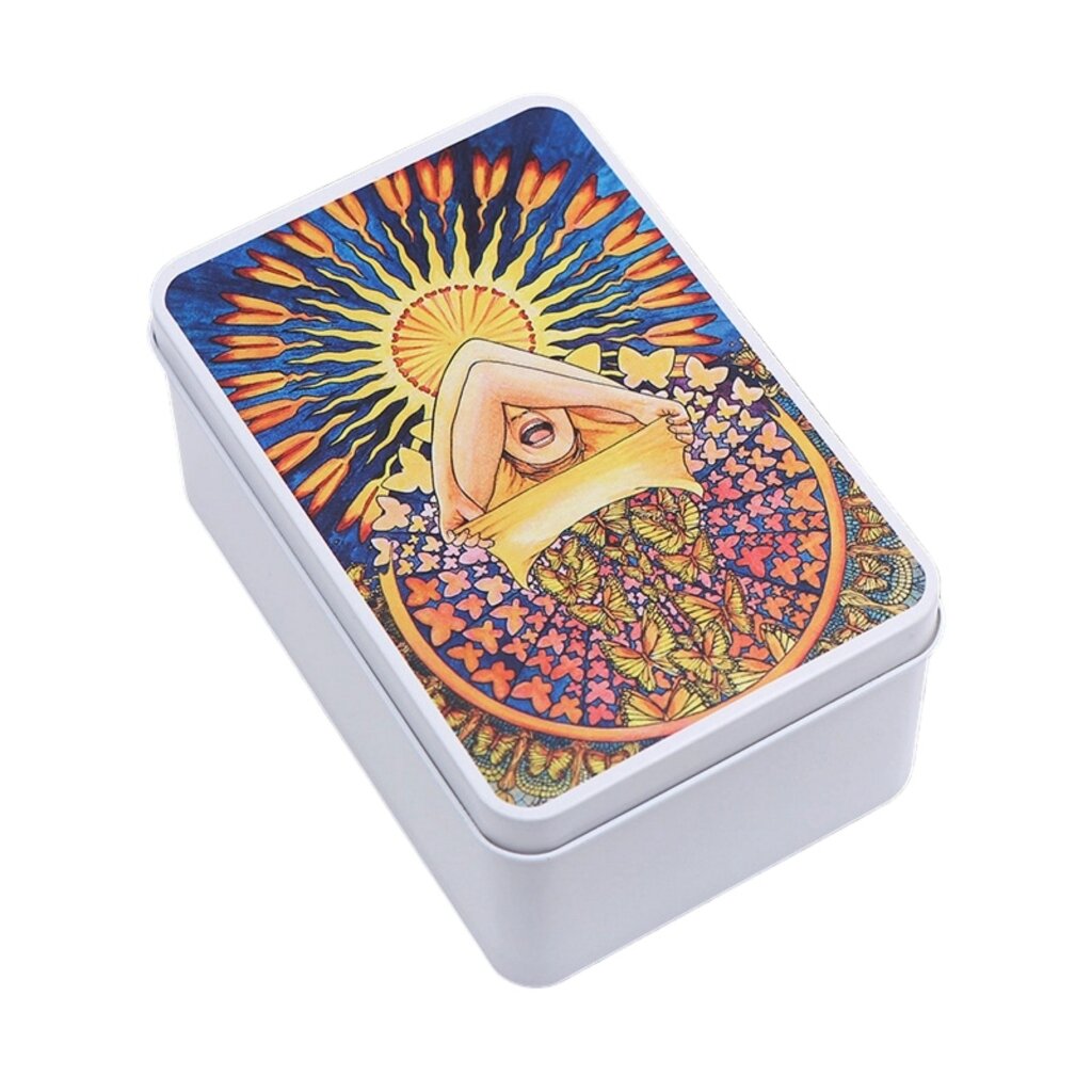 Коробка для Игровых Карт Футляр Для Торговых Карт Банка Для Хранения Карт Таро Органайзеры Футляр Для Карт Пустой Металлический Ящик Для Хранения Игровых Карт