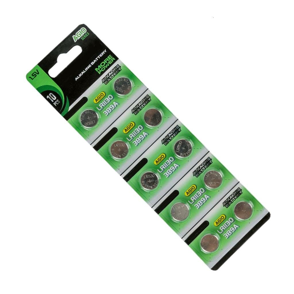 Батарейки AG10 LR1130, 10 или 20 шт, 10 капсул