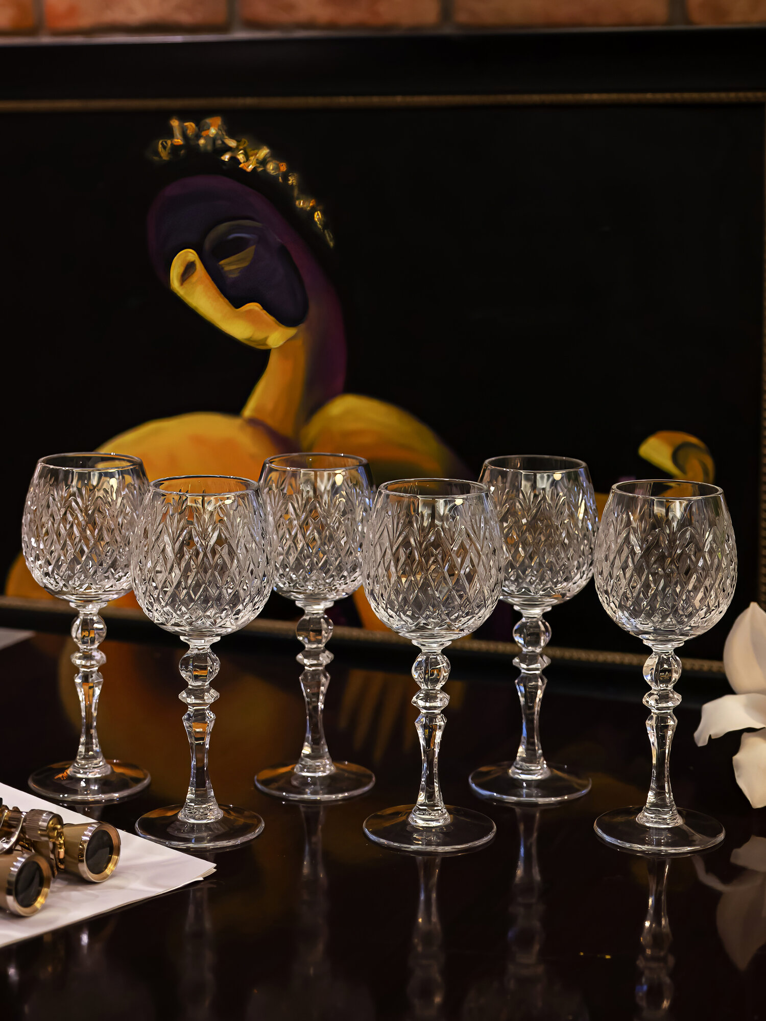 Хрустальные бокалы для вина 230 мл, набор 6 шт, Неман 900/300, 7565/230мл