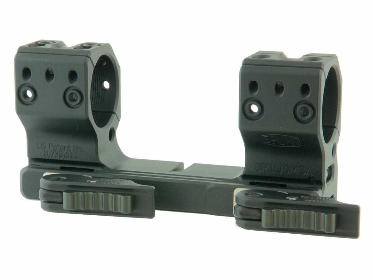 Кронштейн оружейный SPUHR для прицела быстросъёмный, 30мм, на Picatinny, высота 23мм