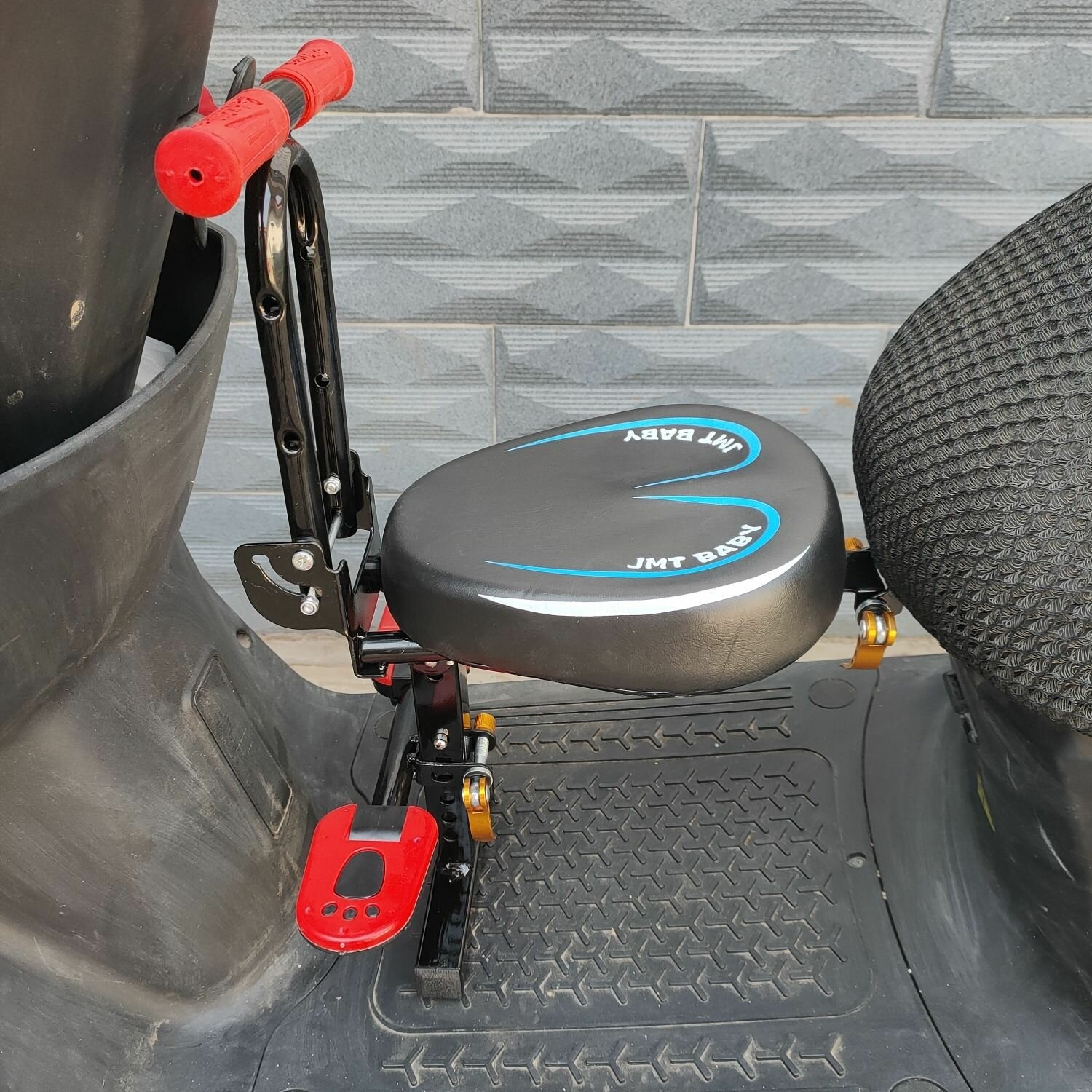 Детское сиденье для электрического мотоцикла Meitong, складное сиденье для скутера, переднее сиденье для маленького мотоцикла-черепахи