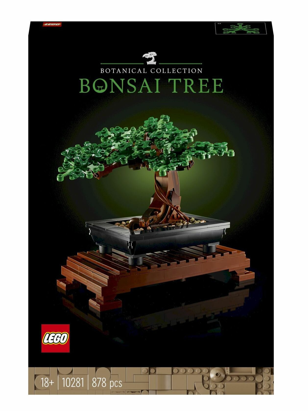 Конструктор LEGO BOTANICALS Бонсай, 878 деталей, возраст от 18+, 10281