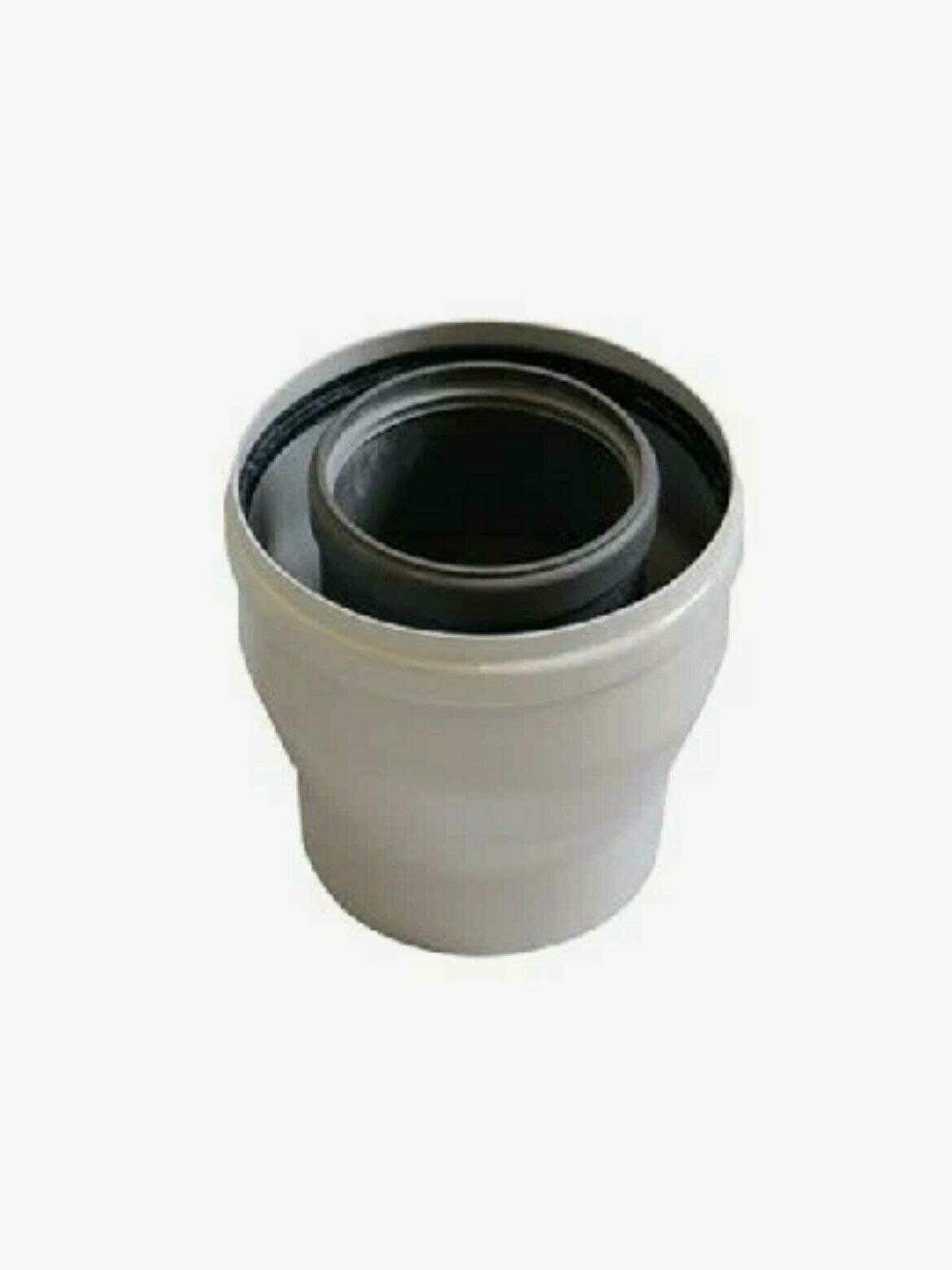 Коаксиальный переходник с диаметра 60х100 на 80х125 (П-М) полипропилен арт 2651733