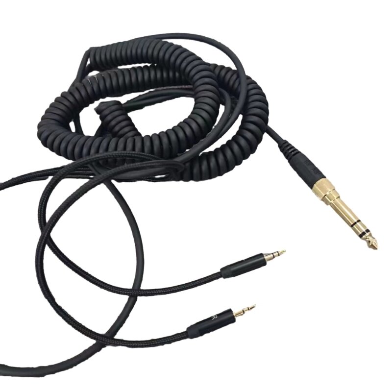 Прочный Спиральный Кабель наушников от 3,5 мм до 2x2,5 мм для Наушников HDV8 V10 V12X3