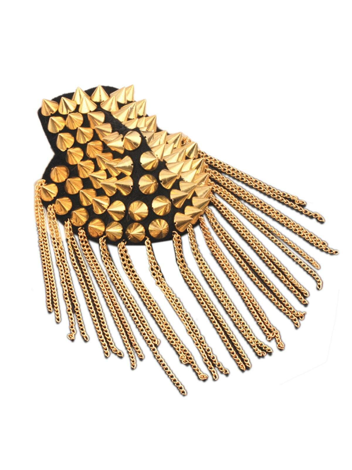 Накладные эполеты с кистями, Золотистый цвет