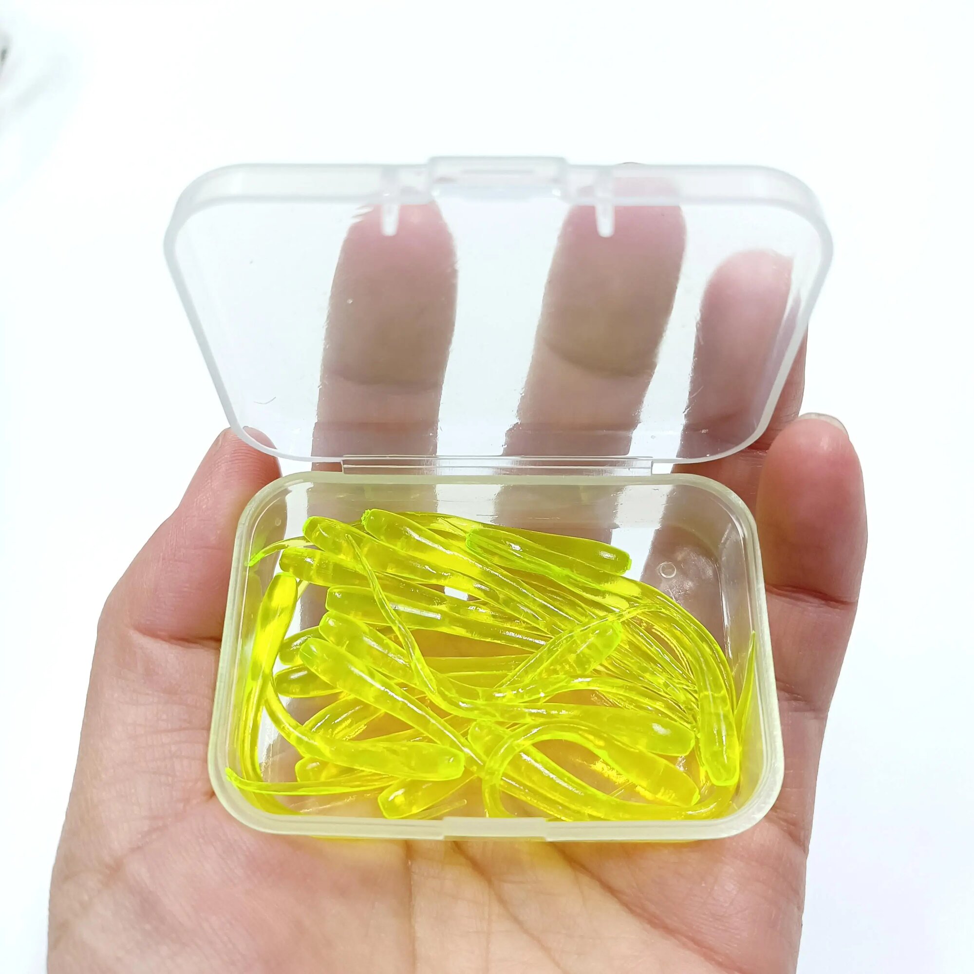Мягкие приманки для рыбалки DUODUOYU, QL01, желтые, 20 шт.