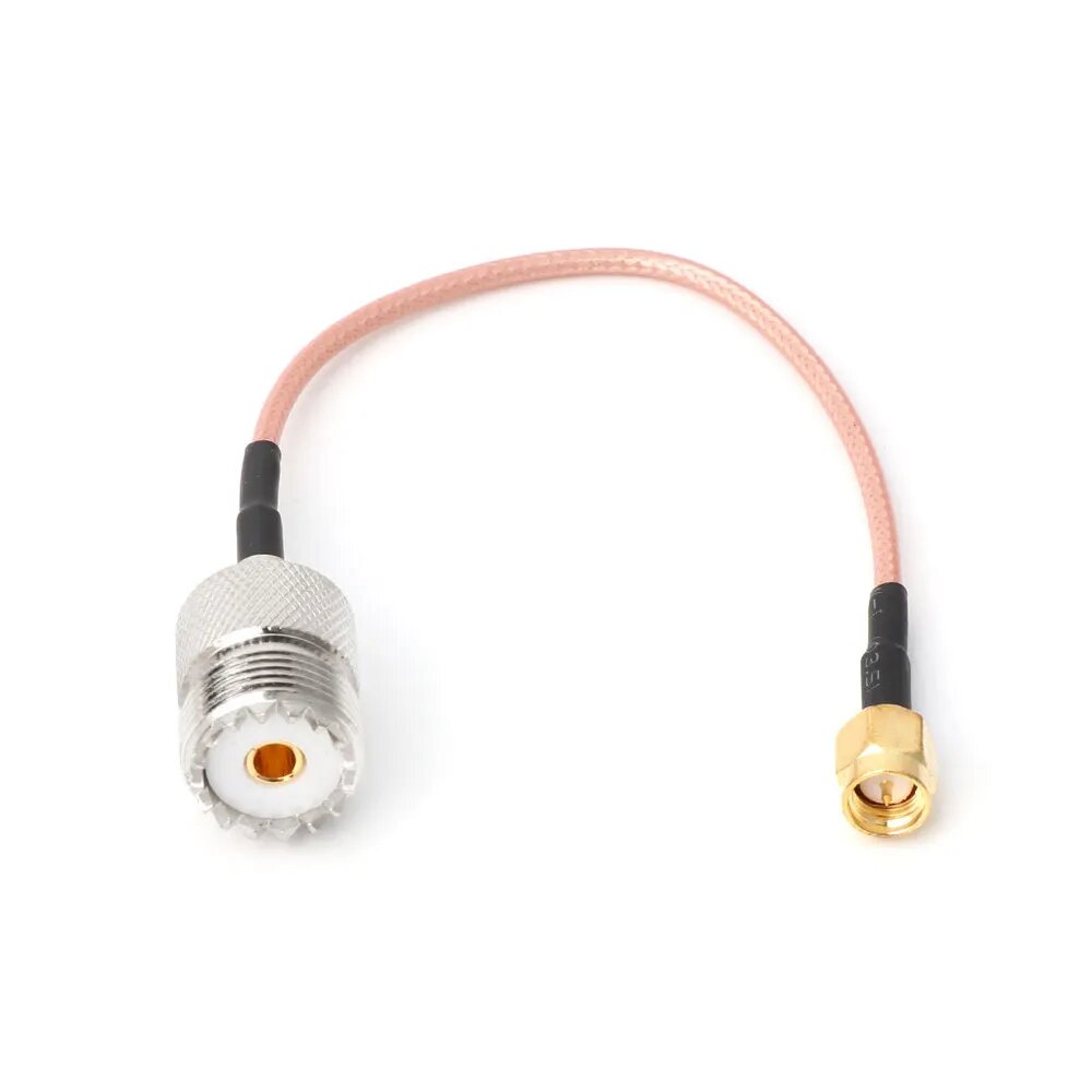 RG316 Кабельная перемычка Pigtail UHF SO239 Женский PL259 с обжимным адаптером SMA Male Plug