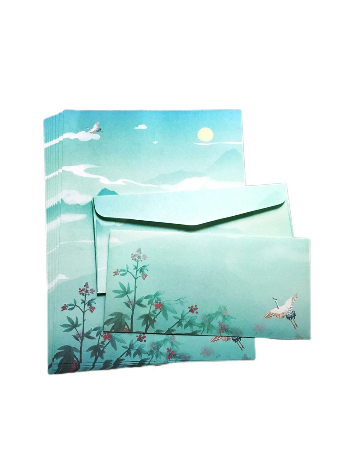 Традиционная бумага для письма Канцелярская бумага и набор конвертов для учащихся