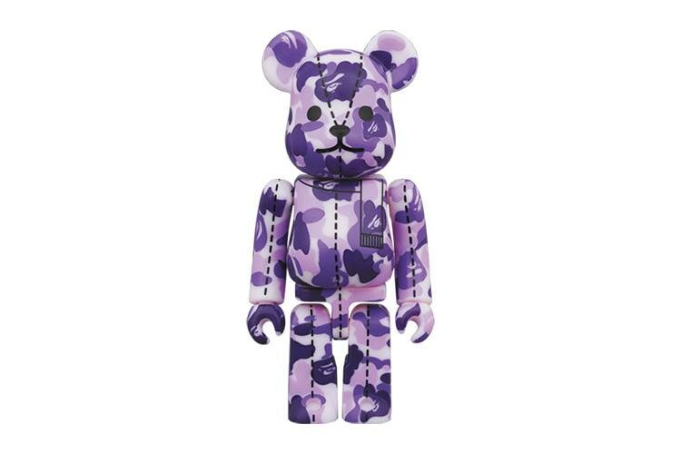 BE@RBRICK A BATHING APE 28th Anniversary BAPE CAMO #4 purple, Single Blind Box