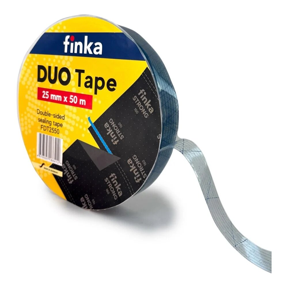 Клейкая лента Finka DUO Tape FDT2550, морозостойкая, термостойкая, двойная арматурная лента